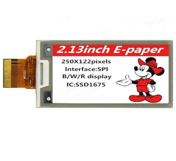 2.13 inch E-Ink Display, 250×122, SPI Interface Wholesale